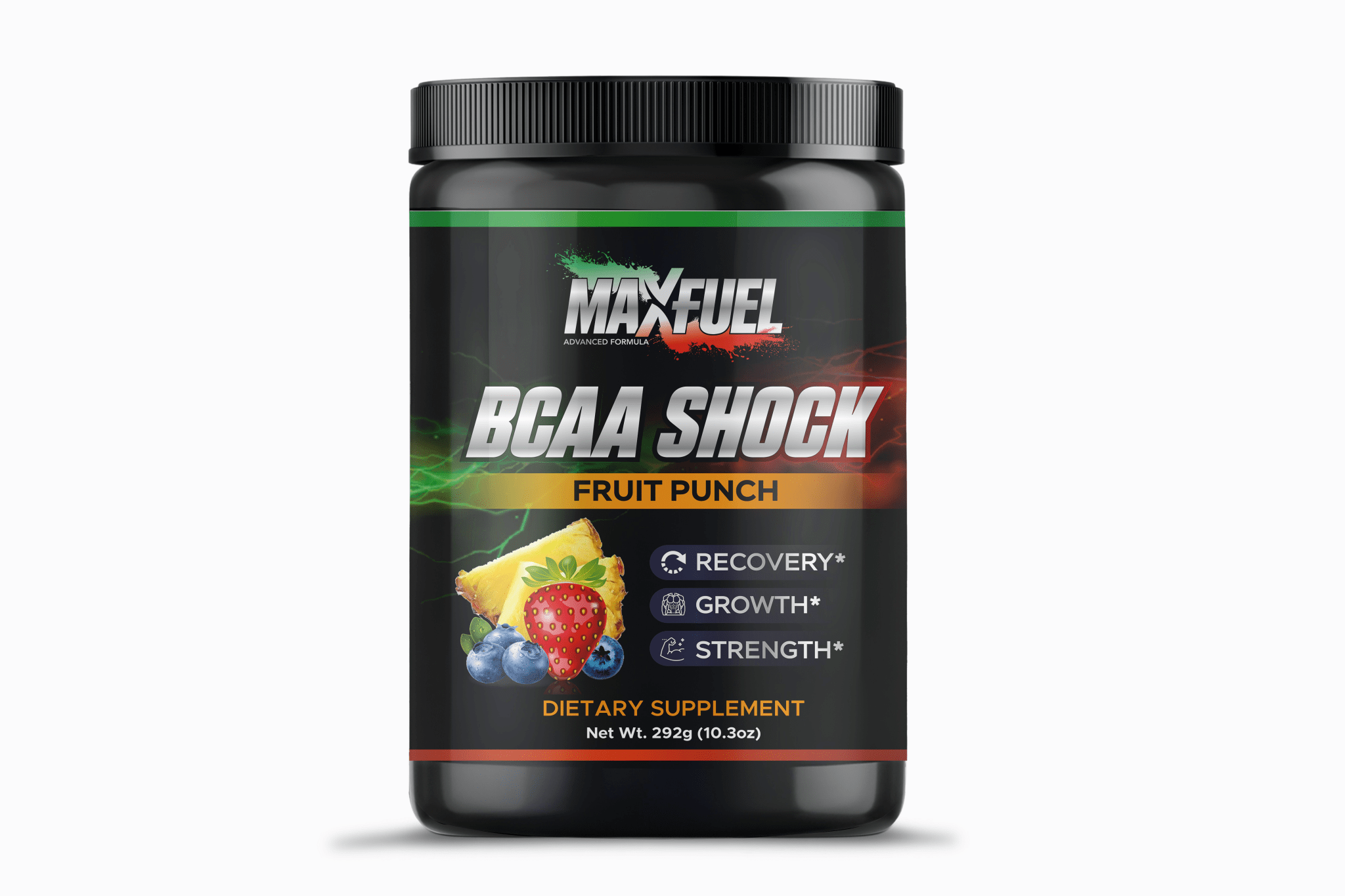 BCAA Shock Powder (Fruit Punch) – MaxFuel
